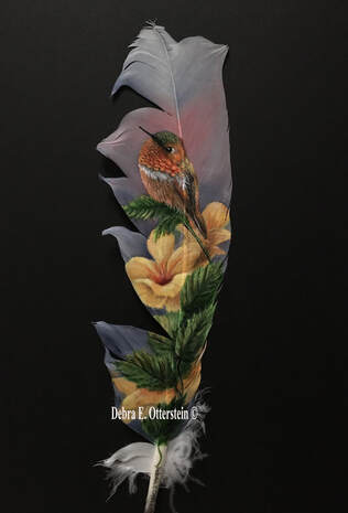 SCRATCHBOARD AND FEATHER PAINTING - Welcome